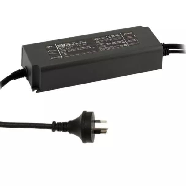 MEAN WELL PWM-200-24DA2-AUP LED Driver CV 200W 24V 8.3A DALI-2 IP67 | Power Supplies Australia